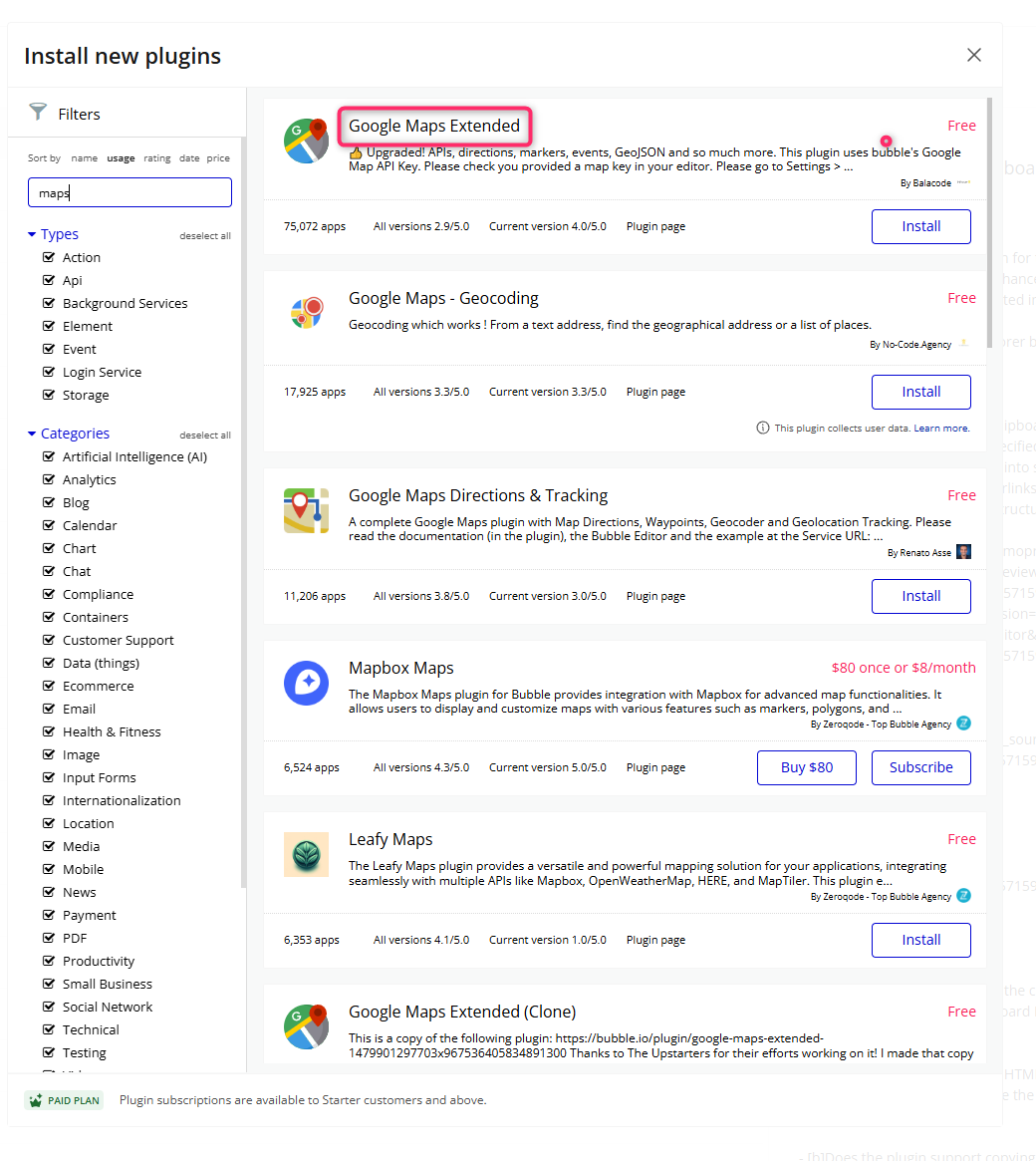 BubbleのGoogle Maps Extendedプラグインでクラスタリング！Markerが多くても快適に表示する方法 | ロロぐ